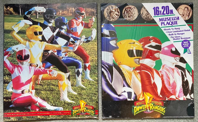 PLAQUE STRATIFIÉE VINTAGE Power Rangers Mighty Morphin Museum 1994 ...