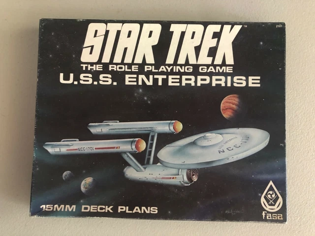FASA STAR TREK RPG U.S.S. Enterprise 15mm Deck Plans VG+ £32.59 ...