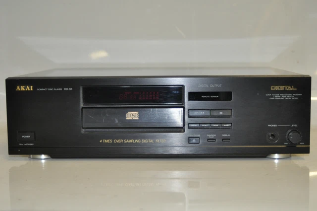 AKAI CD-36 COMPACT Disc Player HiFi CD Spieler Audio Sound Musik CD36 ...