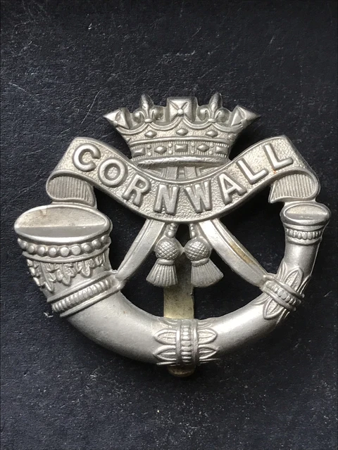 CORNWALL REGIMENT ORIGINAL British Army Cap Badge £12.00 - PicClick UK