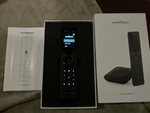 SOFABATON X1 UNIVERSAL Remote with Hub and App - All in One Smart ...