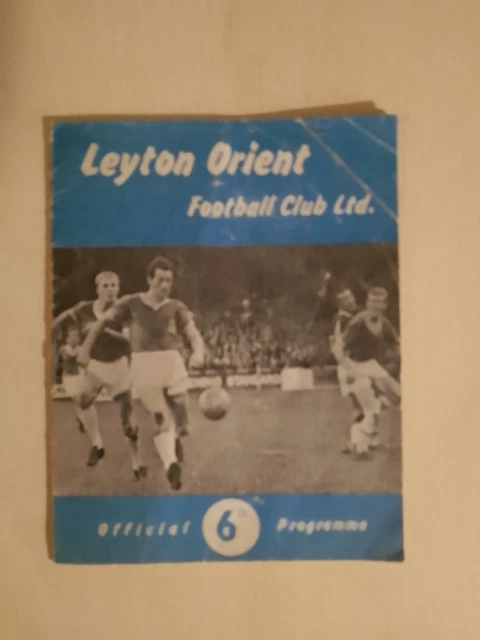 LEYTON ORIENT V Charlton Athletic, Division Two, 1961/2 £1.99 - PicClick UK