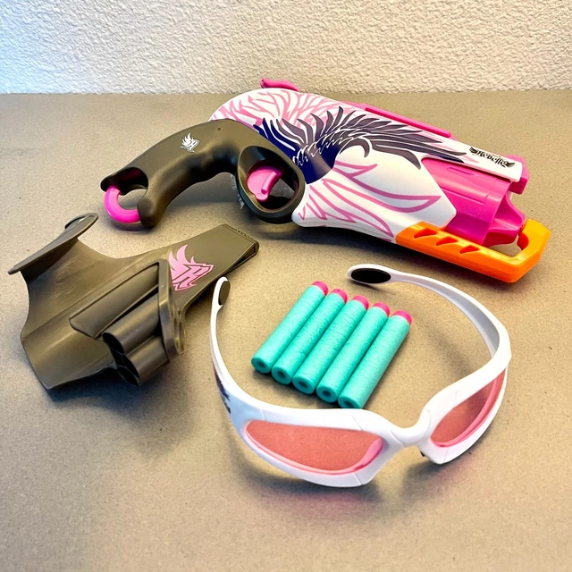 NERF REBELLE SWEET Revenge Revolver Blaster SET w/ Holster, Vision Gear ...