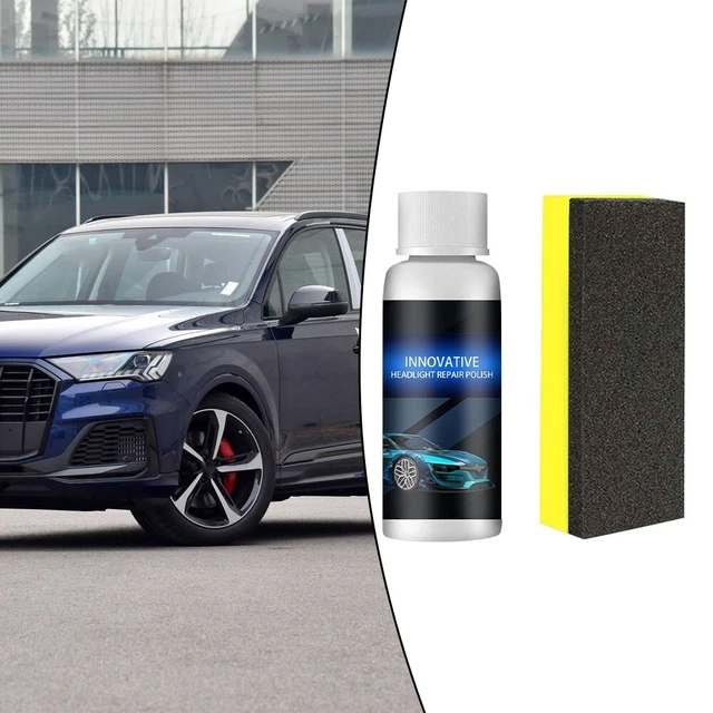 CAR LIGHT RESTORATION Polish Remove Oxidation Yellowing Blurring Easy ...