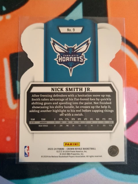 NICK SMITH JR. 2023-24 Panini Corona Royale Rc Rookie Charlotte Hornets ...