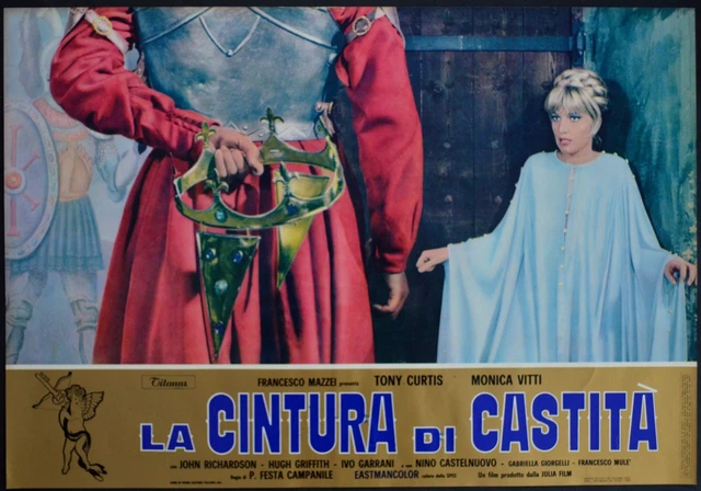 FOTOBUSTA LA CINTURA DI CASTITA' TONY CURTIS MONICA VITTI RICHARDSON ...