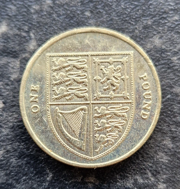 2008 1 POUND coin Shield DECUS ET TUTAMEN £5.00 - PicClick UK