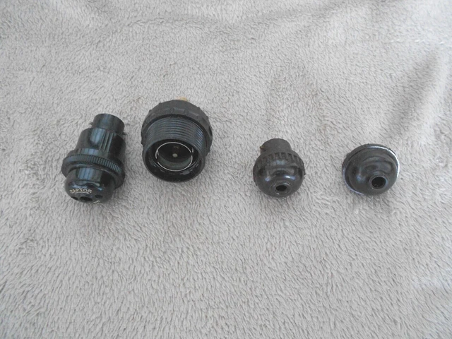 VINTAGE BAKELITE PLUS LAMP FITTING B22 SOCKET EXTENSION LIGHT & PLUG ...