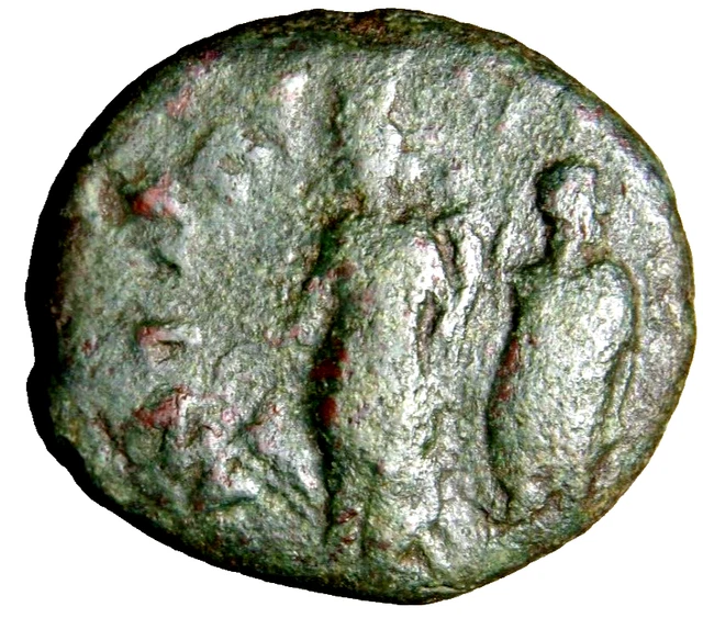 VERY RARE JUDAEA. Marcus Aurelius Æ24 of Gerasa, Decapolis Roman Coin w ...