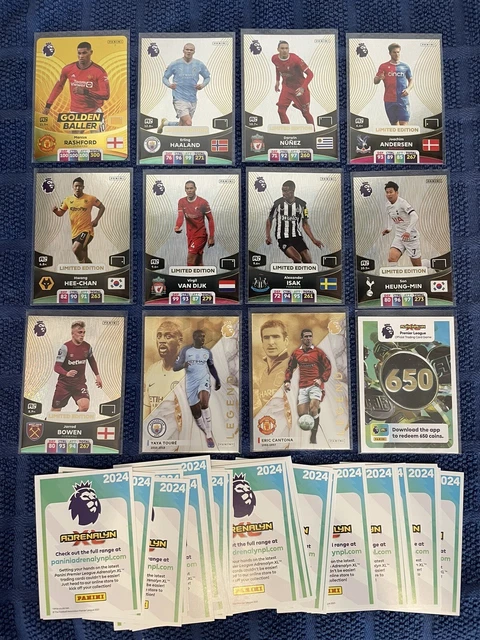 PANINI ADRENALYN XL 2024 GB-Limited Editions-Legends & Coin/Code Cards ...