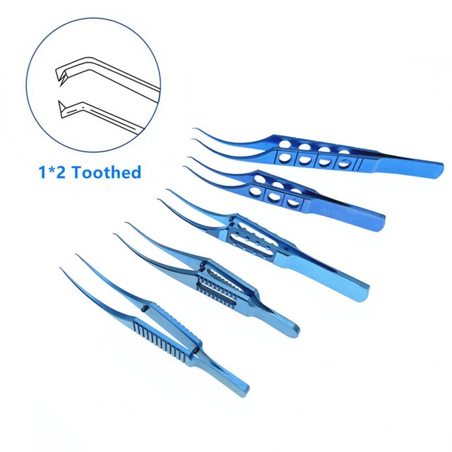 TITANIUM COLIBRI BEAKED Toothed Forceps ophthalmic eye surgical ...