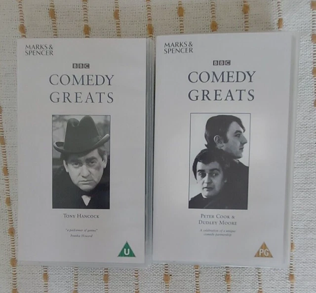 BBC COMEDY GREATS Box Set Tony Hancock Peter Cook Dudley Moore 2x VHS ...