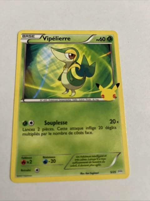 CARTE POKÉMON VIPELIERRE Jumbo Géante Celebrations 25 ans Neuve BW01 ...