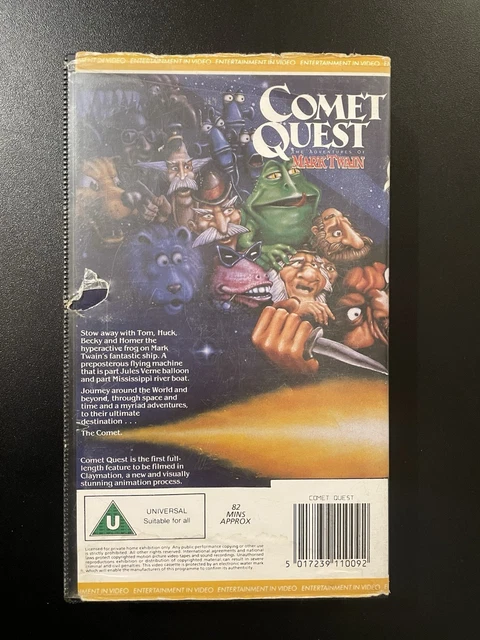 COMET QUEST (VHS) 1985 James Whitmore, Rare Stop Motion Claymation ...
