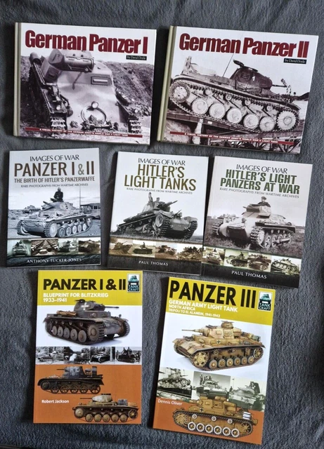 GERMAN PANZER I, II, Light Tank Book set combined bundle WW2 Tanks ...