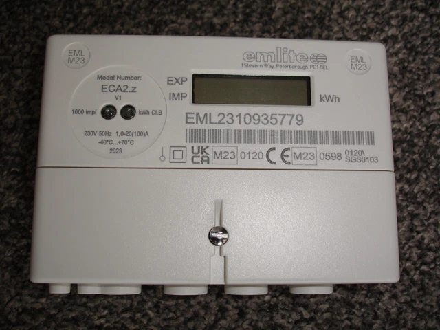 EMLITE SINGLE PHASE Digital kWh Meter 100A Direction Connection ECA2 ...