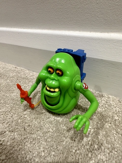 REAL GHOSTBUSTERS FRIGHT Features Green Ghost Slimer Blue Pack Figure ...