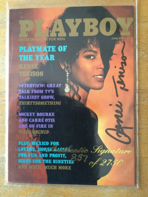 PLAYBOY CENTERFOLD AUTOGRAPH Card Renee Tenison Playmate Of The Year ...