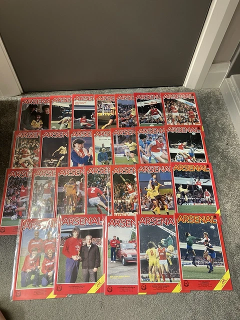 COMPLETE SET OF Arsenal Home Programmes From Season 1985/86 £7.58 ...