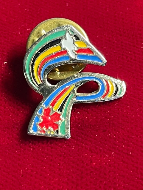 RAINBOW DOVE PEACE Canada Maple Leaf Soft Enamel Tie Lapel Travel Pin ...