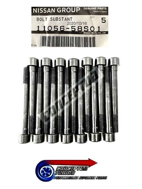 GENUINE NISSAN CYLINDRE Tête Boulons Set X 14 - Pour R33 gtst skyline ...