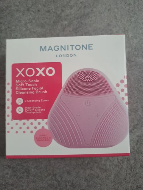MAGNITONE LONDON XOXO Micro-Sonic Soft Touch Silicone Facial Cleansing ...