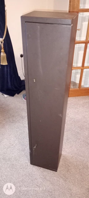 GUN SHOTGUN SECURITY Cabinet Safe Rifle Wall Mounted 2 Keys £52.04 ...