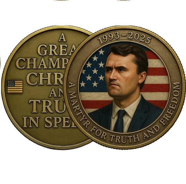 CHARLIE KIRK MEMORIAL Coin - Truth Freedom Tribute for Fans, Young Hero ...