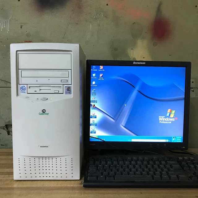 GATEWAY ESSENTIAL PC for Retro Gaming Celeron 450MHz 256MB RAM (Windows ...
