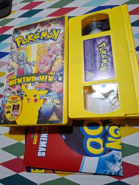 POKÉMON THE FIRST Movie VHS 2000 - Mewtwo Vs. Mew - With Pokemon 2000 ...