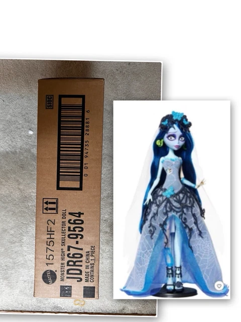 MONSTER HIGH TIM Burton's Corpse Bride Emily Skullector Doll New In ...
