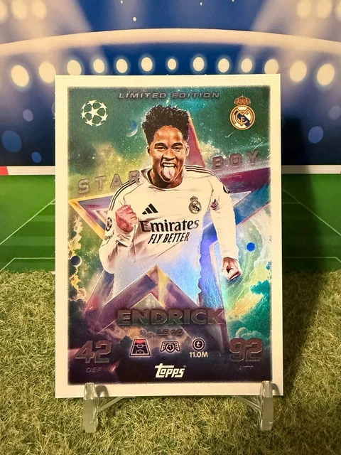 MATCH ATTAX 25/26 Starboy Limited Edition Endrick Real Madrid #LE10 £3. ...