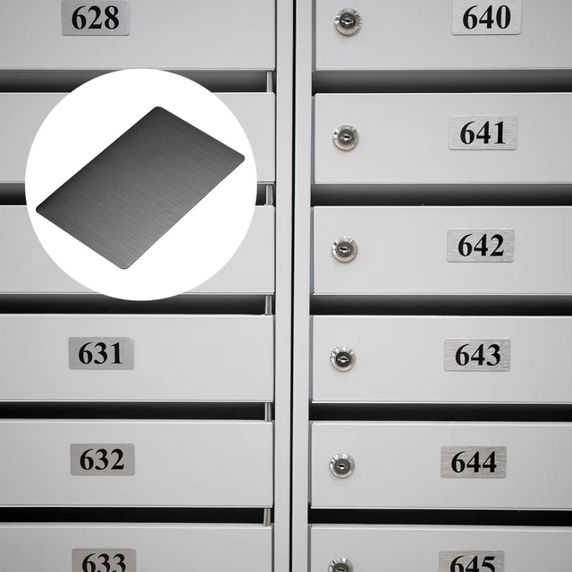 BLANK METAL CARD 100x60x0.4mm 15Pcs Brushed 201 Stainless Steel ...