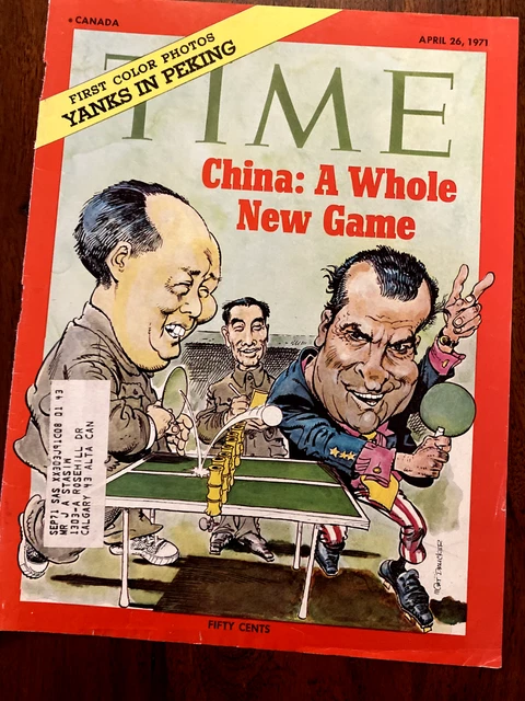 VINTAGE TIME MAGAZINE Cover "Only" China: A Whole New Game April 26 ...