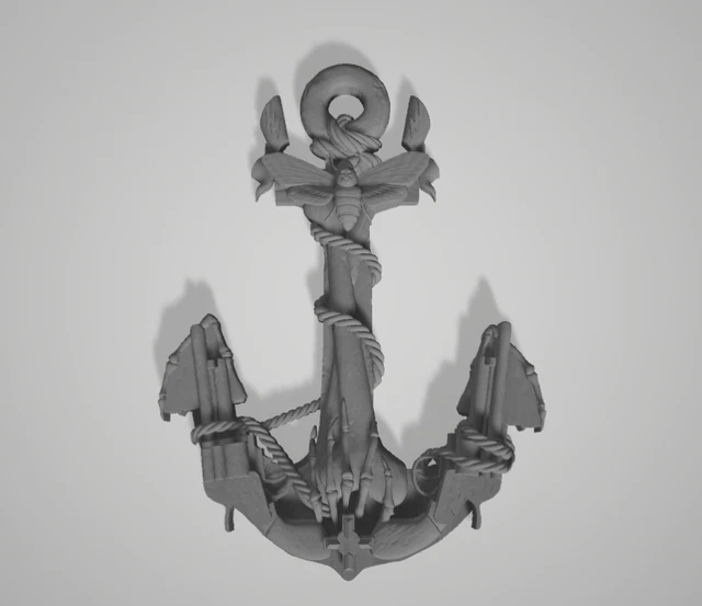 3D MODEL STL File for CNC Router Laser and 3D Pirate Anchor Model $6.99 ...
