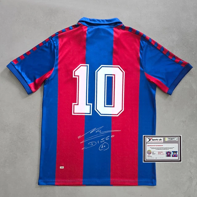 DIEGO MARADONA SIGNED & autographed Barcelona 1982 shirt / jersey + COA ...