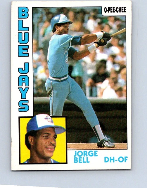 VINTAGE BASEBALL CARD O-Pee-Chee 1984 Toronto Blue Jays Jorge Bell No25 ...