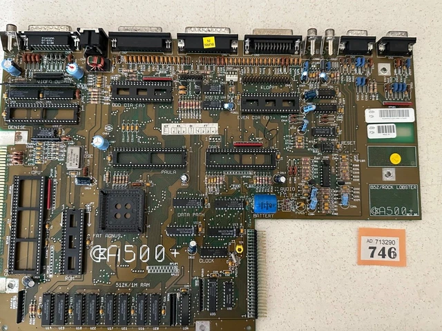 AMIGA 500PLUS rev 8.1 motherboard no chips tested working ok ideal ...
