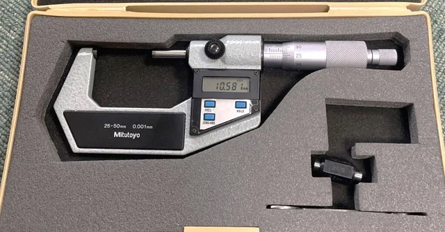 Mitutoyo Mitutoyo Mitutoyo Mitutoyo Digital Micrometer 25 50mm 0 001mm