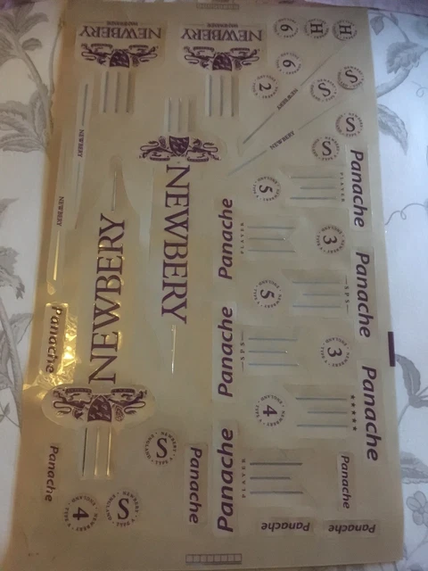 GENUINE NEWBERY CRICKET Bat Stickers £20.00 - PicClick UK