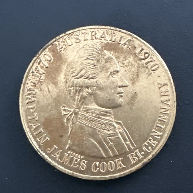 1970 CAPTAIN COOK Bicentenary State Savings Bank Medal (Sh17/95) $5.00 ...