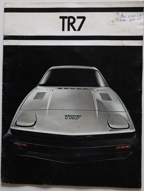 1977 TRIUMPH TR7 Dealer Brochure - English - Canada - ST1002001018 $13. ...