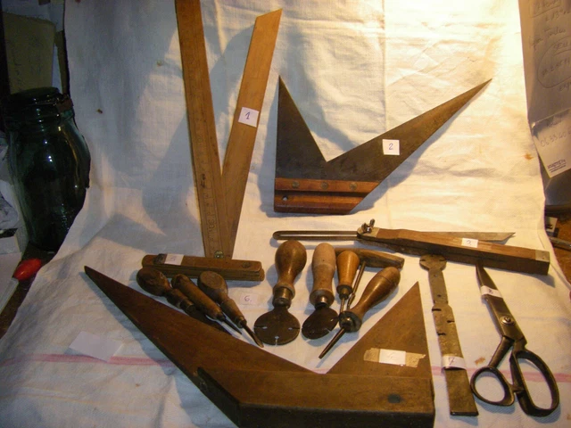 ANCIEN LOT D outils de charpentier,menuisier,ebeniste EUR 20,50 ...
