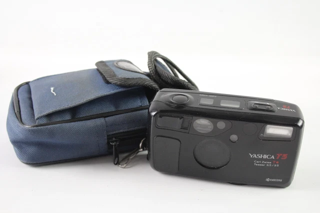 YASHICA T5 COMPACT Film Camera Working Black Model Point & Shoot w/ 35mm Lens £125.00 - PicClick UK