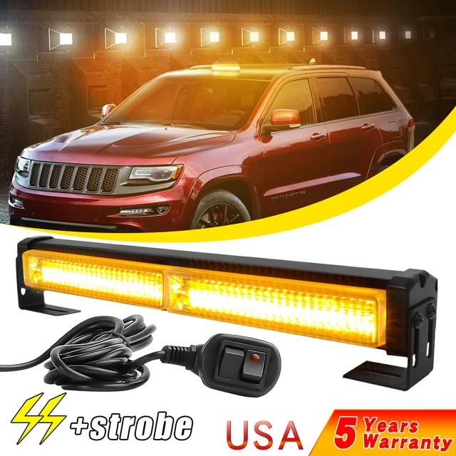 LED EMERGENCY STROBE Light Bar Warning Rooftop Traffic Advisor Truck ...