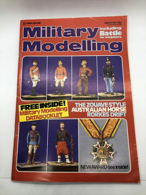 MILITARY MODELING WARGAMER Map Hobby Model Magazine Issue March 1981 £ ...