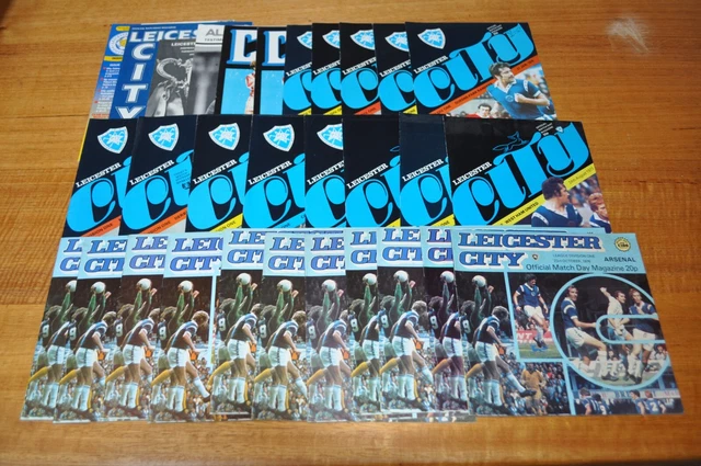 LEICESTER CITY FOOTBALL programmes, bundle, 1976-94, 30 in total £9.99 ...