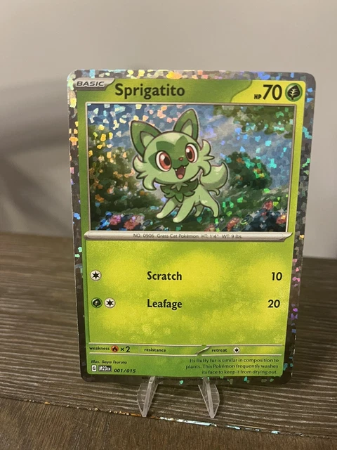 🔥 POKEMON TCG 🔥 Sprigatito 001/015 Holo 🔥 McDonald's Match Battle 2023 ...
