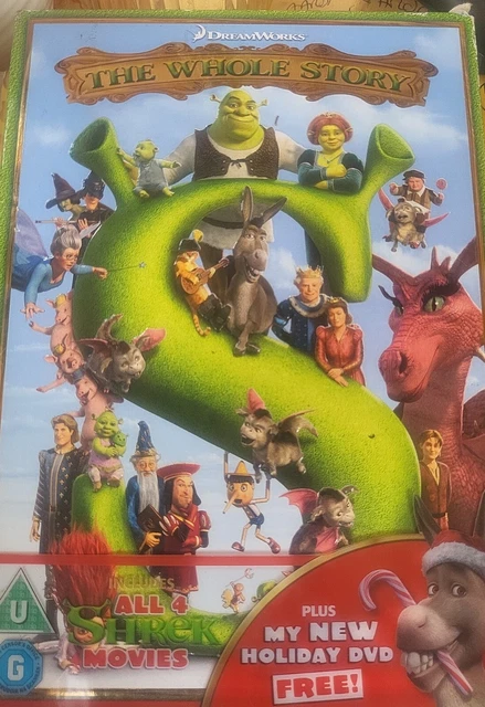 DREAMWORKS SHREK THE Whole Story Collection Dvd Bundle 5 Disc Boxset ...