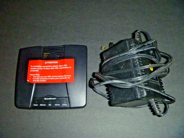 SIEMENS SPEEDSTREAM 4100 Ethernet Adsl Modem - 060-D141-A39 - W/ Cord ...
